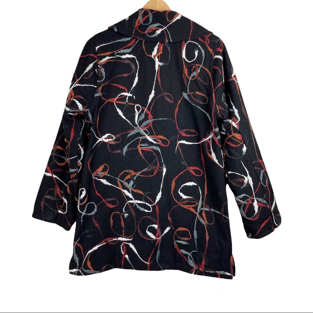 Maralyce Ferree Art To Wear Embroidered Print Swirl B… - Gem